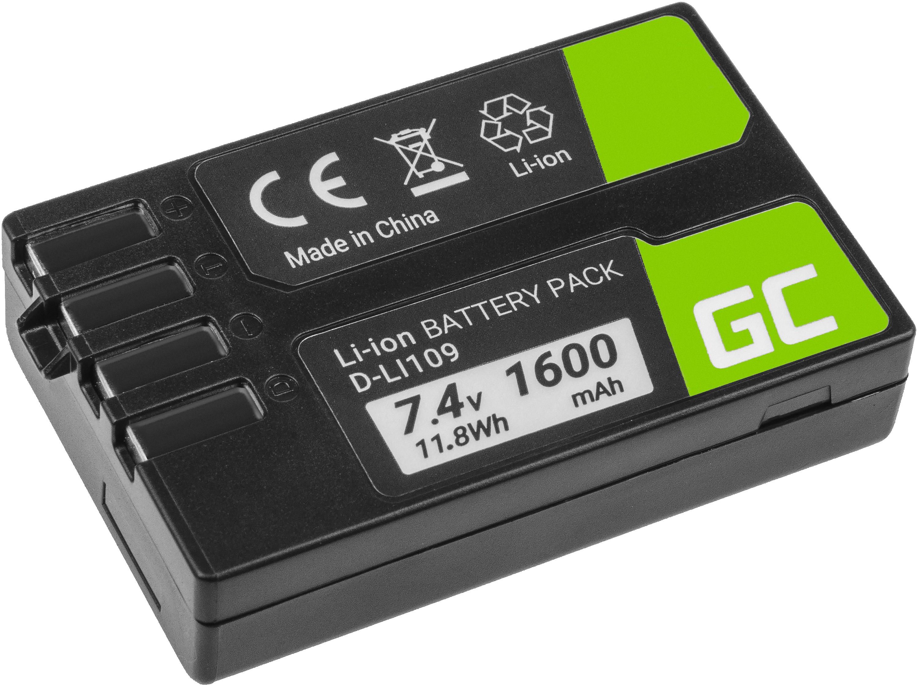 Akumulator dedykowany Green Cell Bateria D-Li109 DLi109 do Pentax K-r K-2 K-30 K-50 K-500 K-S1 K ...