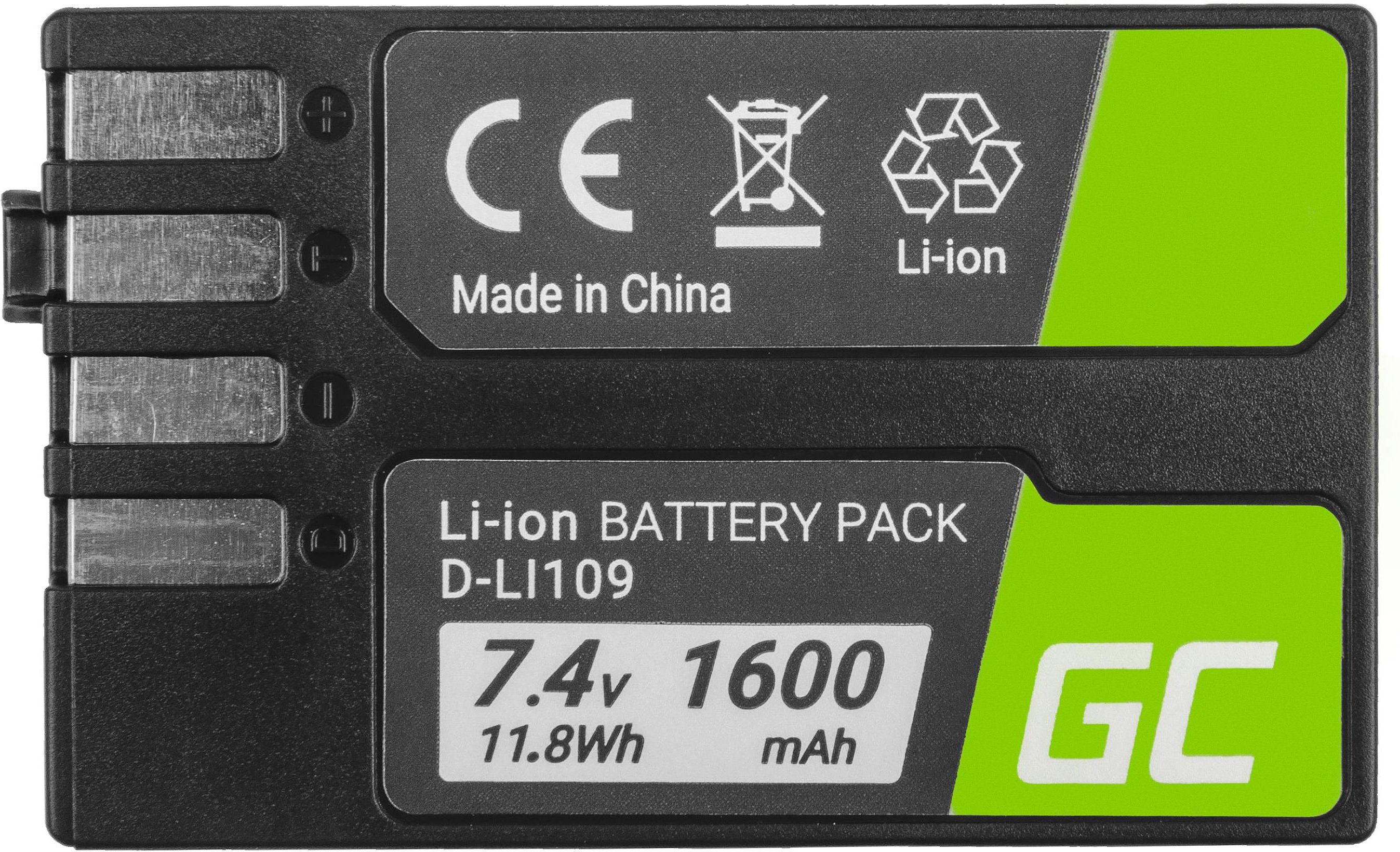 Akumulator dedykowany Green Cell Bateria D-Li109 DLi109 do Pentax K-r K-2 K-30 K-50 K-500 K-S1 K ...
