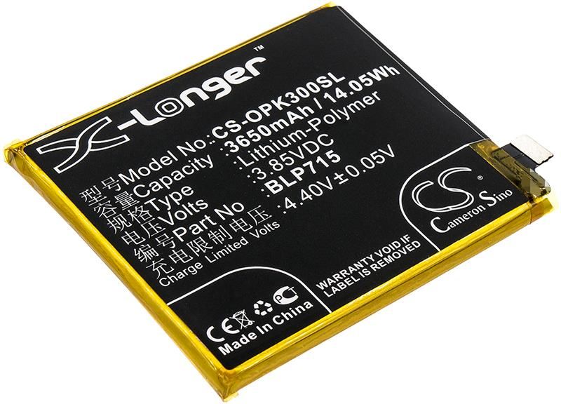 Bateria Cameron Sino Oppo K3 Blp715 3650Mah 14.05Wh Li-Polymer 3.85V ...