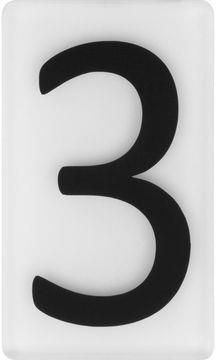 Cyfra 3 wys. 5 Cm Plexi Czarna Na Białym Tle (Cyf03530) - Opinie i ...