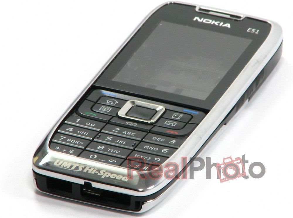 Podzespoły do telefonu Nokia E51 Obudowa Oryginał Komplet Srebrna Grade C - Opinie i ceny na ...