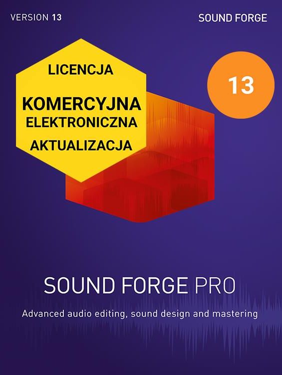 SOUND FORGE PRO 13 (LICENCJA ELEKTRONICZNA, KOMERCYJNA, AKTUALIZACJA ...
