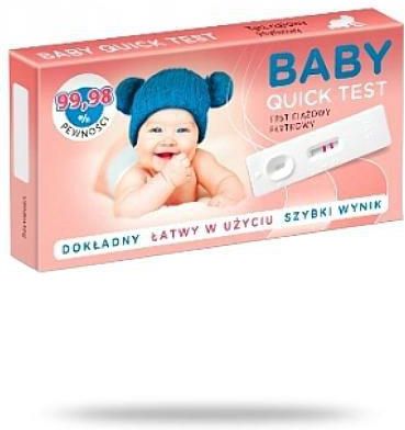 Baby Quick Test ciążowy płytkowy 1 szt - Opinie i ceny na Ceneo.pl