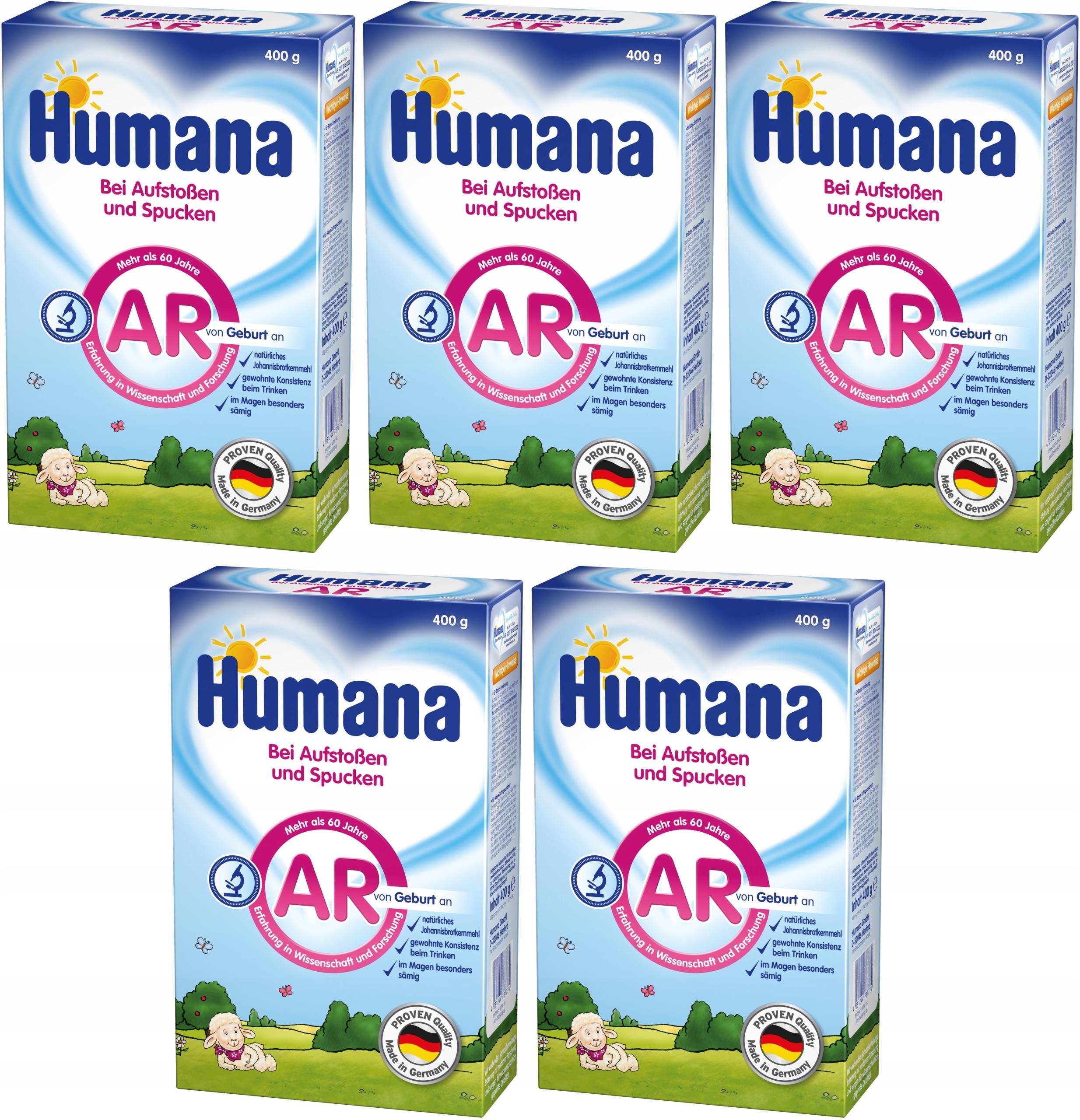 Humana Ar Mleko Początkowe Przeciw Ulewaniu 5x400G - Ceny i opinie ...