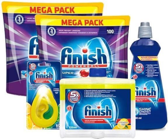 Finish Quantum Max 100 + Odświeżacz + Nabłyszczacz + Środek do ...