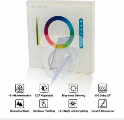 Kontroler led Mi-light P3 rgb rgbw lub rgbww RGB+CW&WW do puszki fi 60 ...