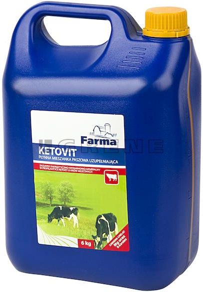 PŁYNNY DODATEK ENERGETYCZNO-WITAMINOWO-MINERALNY KETOVIT, DLA KRÓW, 6 ...