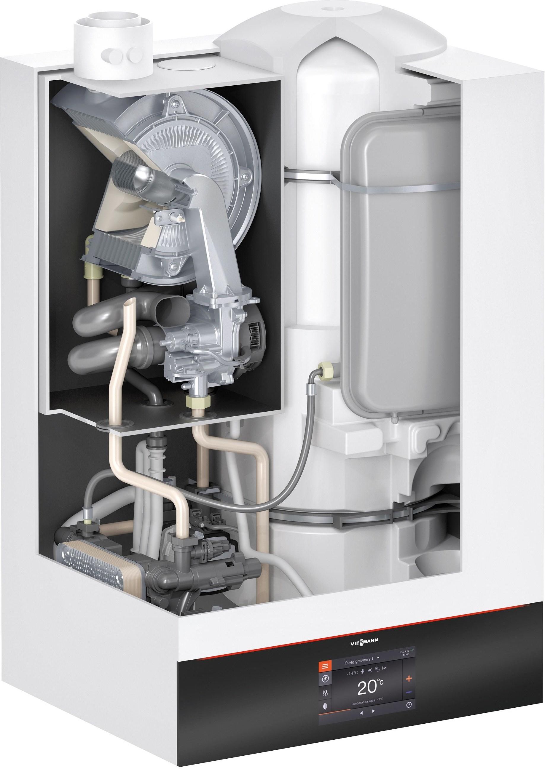 Kocioł grzewczy Viessmann Vitodens 222-W B2LE 1,9-32kW + Regulator E3 ...