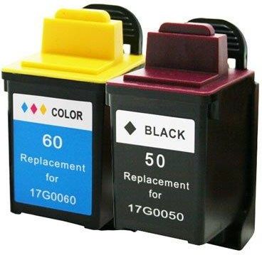 Tusz Print.Ink Komplet tuszy do Lexmark Z32 Z715 P3120 50 + 60 ...
