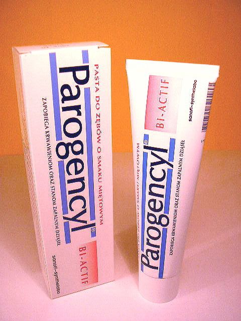 PAROGENCYL BI-ACTIF Pasta zapobiega krwawieniu oraz stanom zapalnym ...