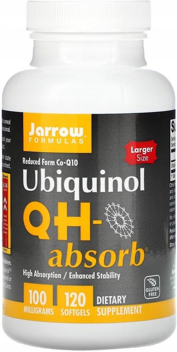 Ubichinol Jarrow Kaneka Ubiquinol Qh 100mg 120kap - Opinie i ceny na Ceneo.pl