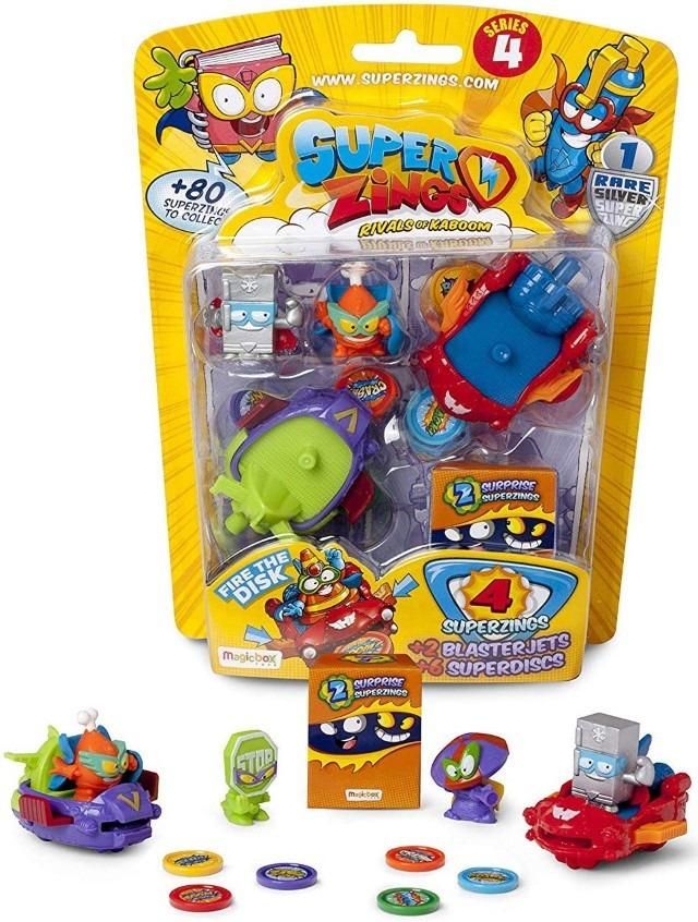 Magic Box Super Zings Zestaw 4 Figurki + 2 Pojazdy Z Wyrzutnią + 6 ...