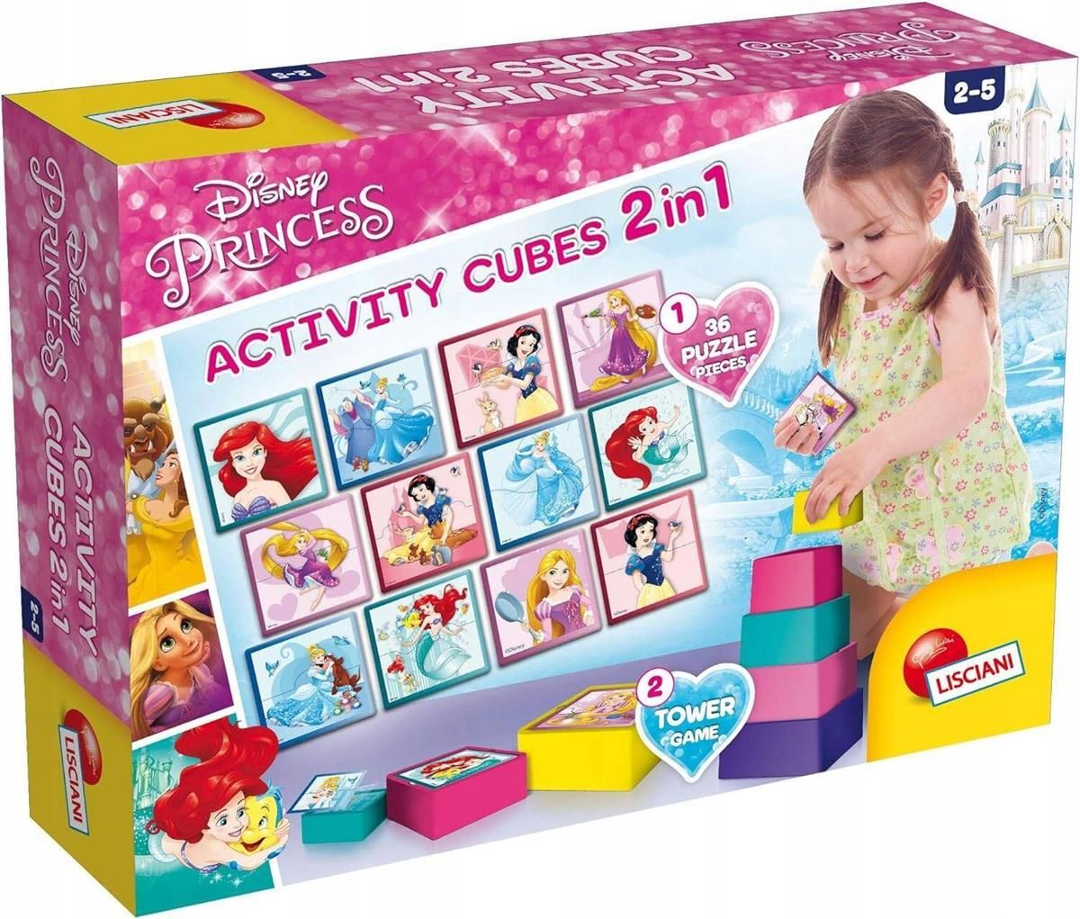 Lisciani Disney Princess Activity Cubes 2W1 - Gra dla dziecka - Ceny i ...