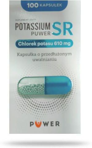 Puwer Potassium Sr Chlorek Potasu 610mg 100kaps - Opinie i ceny na Ceneo.pl