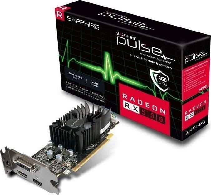 SAPPHIRE RADEON RX 550 PULSE 4GB GDDR5 LP OC (11268-09-20G) - Karta ...