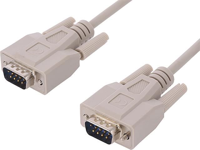 Kabel D-Sub 9pin wtyk, z obu stron 3m beżowy połączenie 1: 1 - Opinie i ...