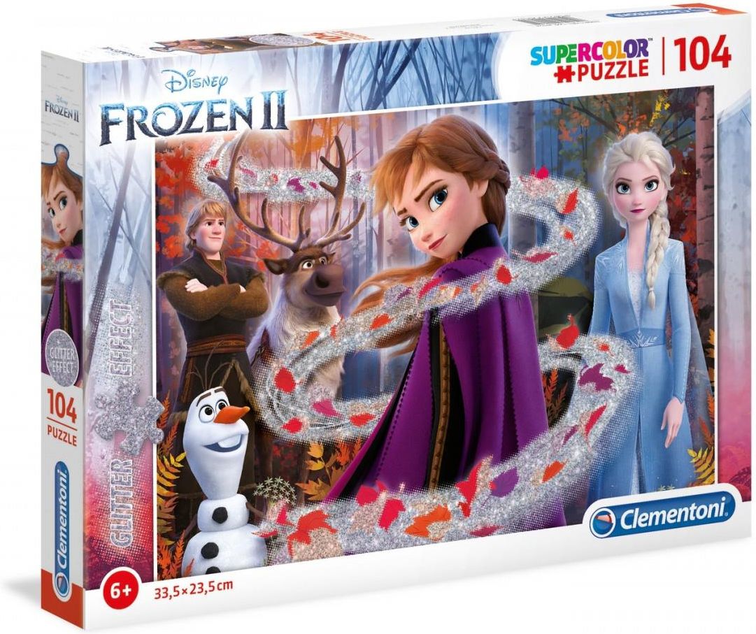Clementoni Disney Kraina Lodu 2 Puzzle Z Brokatem 104El. 20162 - Ceny i ...