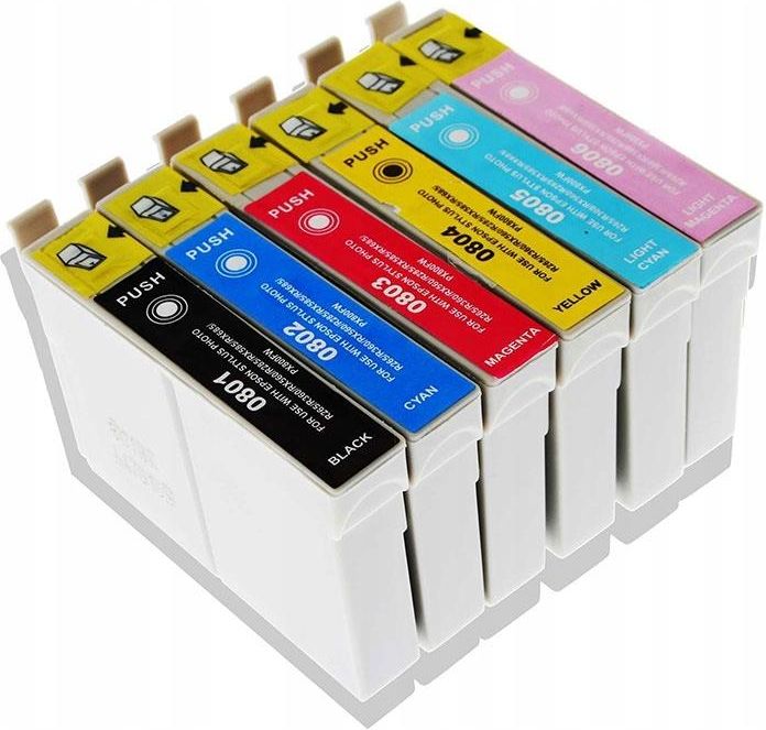 Tusz Komplet tuszy do Epson Stylus Photo R265 R360 RX68 do drukarki ...