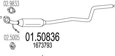 Tłumik srodkowy MTS 01.50836 - opinie i ceny na Ceneo.pl