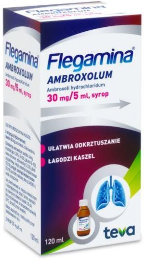 Teva Flegamina Ambroxolum 30Mg/5Ml Syrop 120Ml - Opinie i ceny na Ceneo.pl
