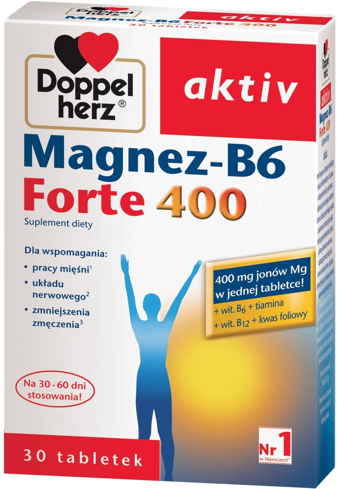 Suplement diety Doppelherz Aktiv Magnez-B6 Forte 400mg 30 tabl ...