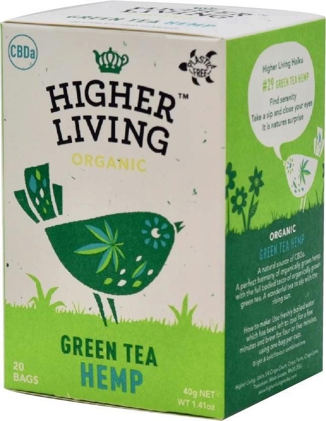 Herbata Higher Living Green Tea Hemp 20szt. 40g - Ceny i opinie - Ceneo.pl