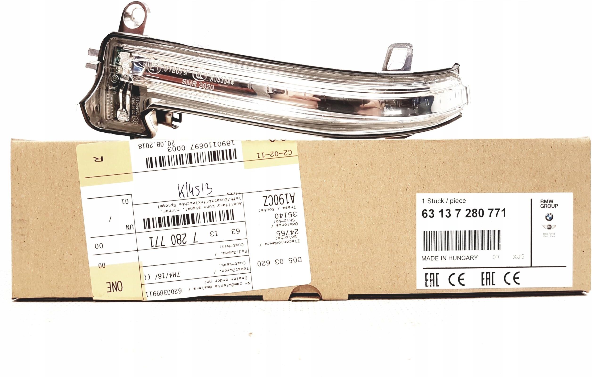 Kierunkowskaz OE BMW KIERUNKOWSKAZ LUSTERKA BMW 2 M2 F87 63137280771 ...