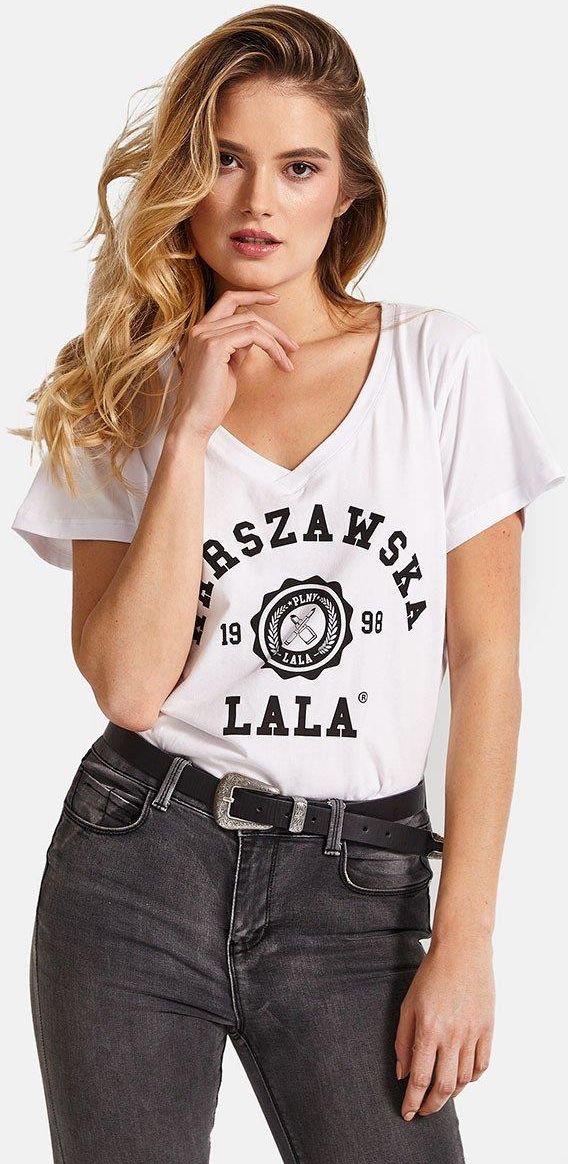 Warszawska LALA V-Neck White Tee - Ceny i opinie - Ceneo.pl