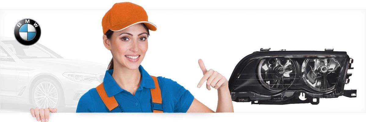 Lampa przednia BMW 3 E46 98-01 REFLEKTOR LAMPA H7+H7 LEWY 63126902745 - Opinie i ceny na Ceneo.pl