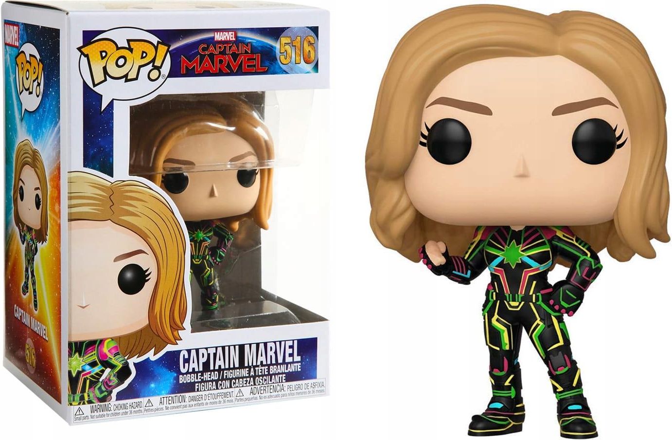 Funko Pop! Marvel Captain Marvel Neon - Ceny i opinie - Ceneo.pl