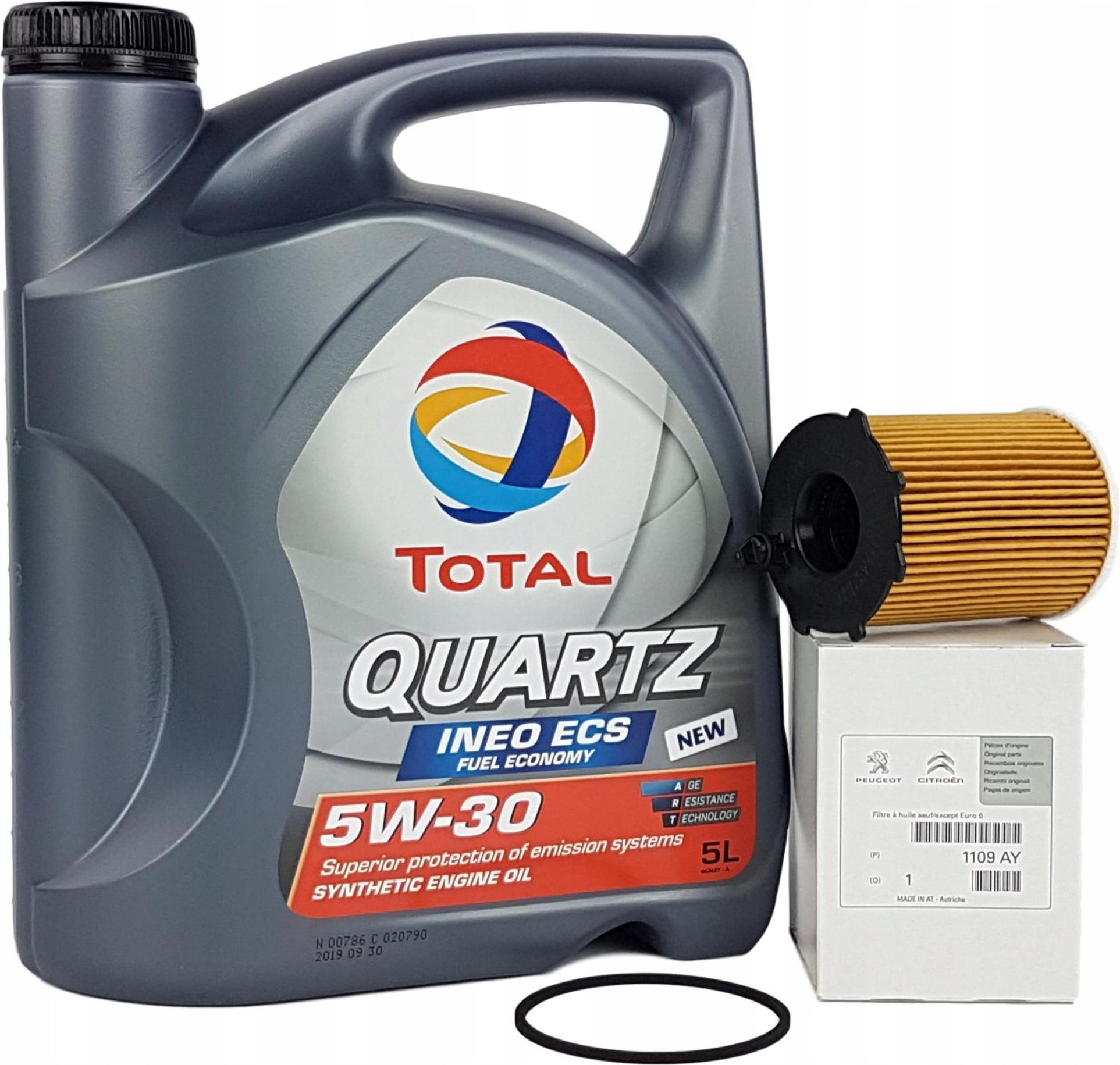 OE PSA FILTR+OLEJ 5W30 5L C3 PICASSO 1.6 HDI 1109.AY;TQINEOECS5W ...