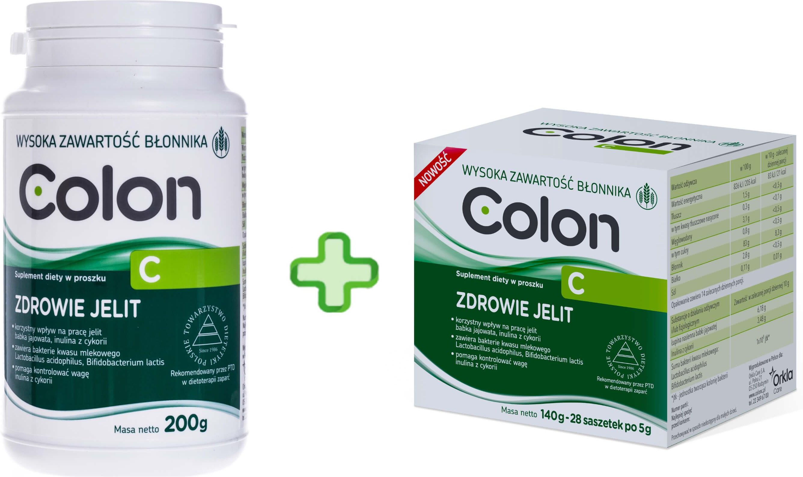 Colon C zestaw 200 g + 28 sasz - Opinie i ceny na Ceneo.pl