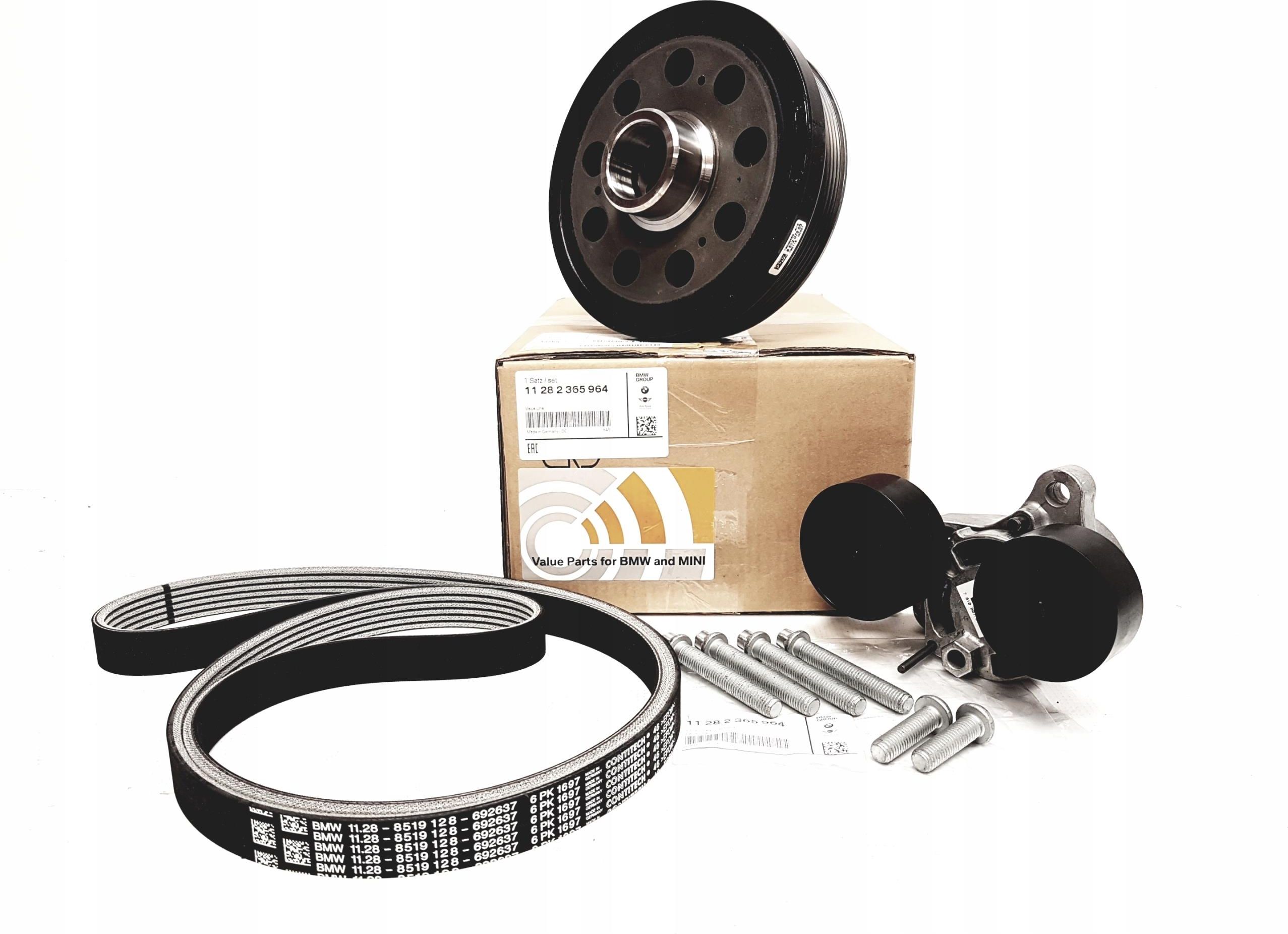 OE BMW ZESTAW PASKA OSPRZĘTU BMW 3 E90 E91 320D 11282365964 - Opinie i ...