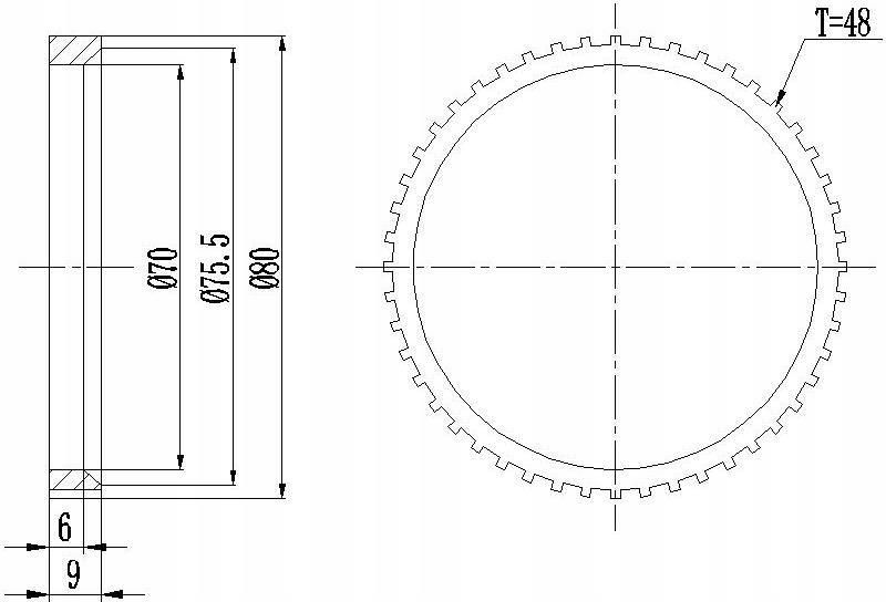 PIERŚCIEŃ ABS TOYOTA /PIERŚCIEŃ ABS 48T 9MM/ NZA-TY-002 - Opinie i ceny ...