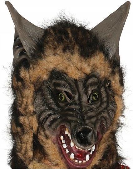 Maska Groźny Wilk Wilkołak Wilczur Halloween - Ceny i opinie - Ceneo.pl