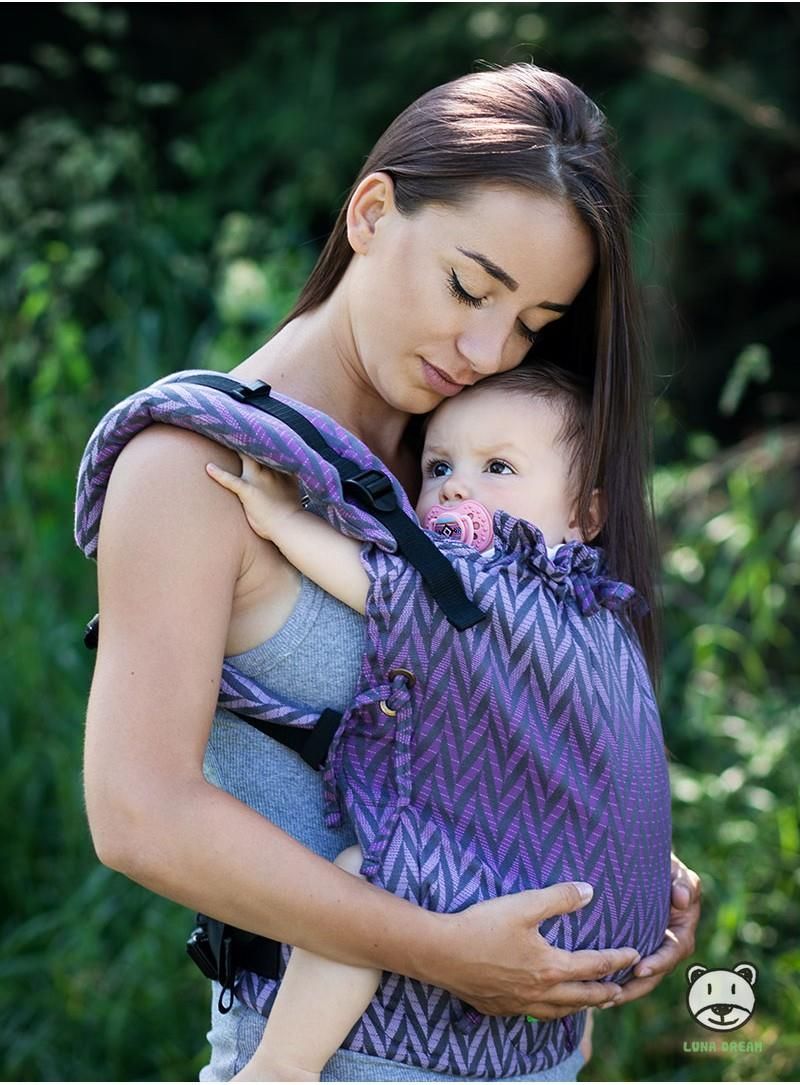 Luna Dream Nosidełko Regulowane Multi Size: Herringbone Purple, 100% ...