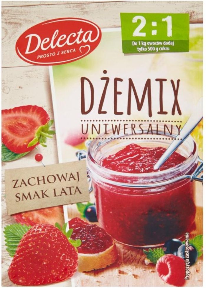 Delecta Dżemix Uniwersalny 2:1 Mieszanka Żelująca 30G - Ceny i opinie ...