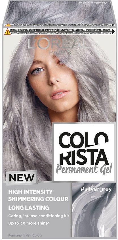 Loreal Paris Colorista Permanent Trwały Kolor Włosów Odcień Silver Grey ...
