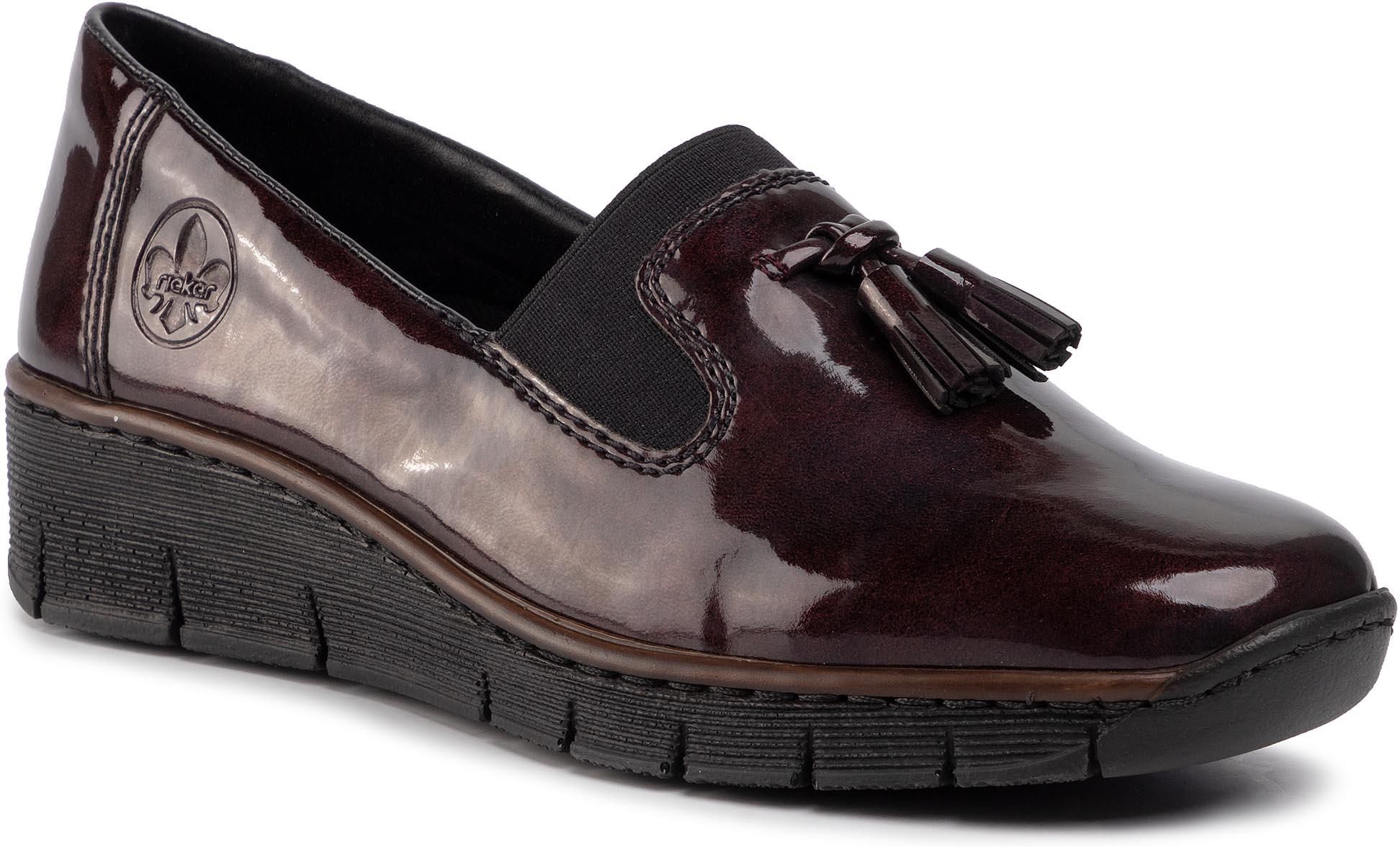 Półbuty RIEKER - 53751-35 Rot - Ceny i opinie - Ceneo.pl