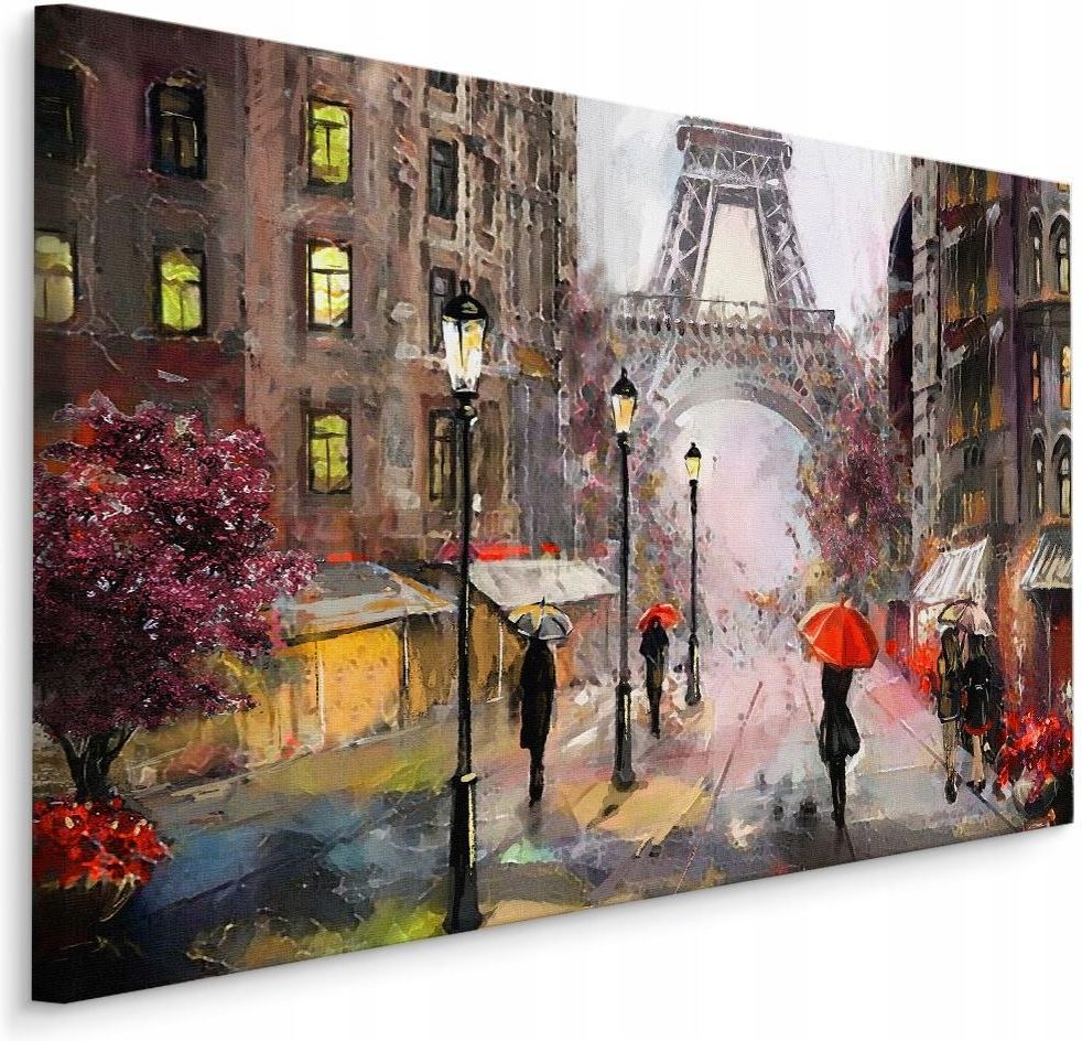 Obraz Ulice Paryża 120x80 /167017446 - Opinie i atrakcyjne ceny na Ceneo.pl