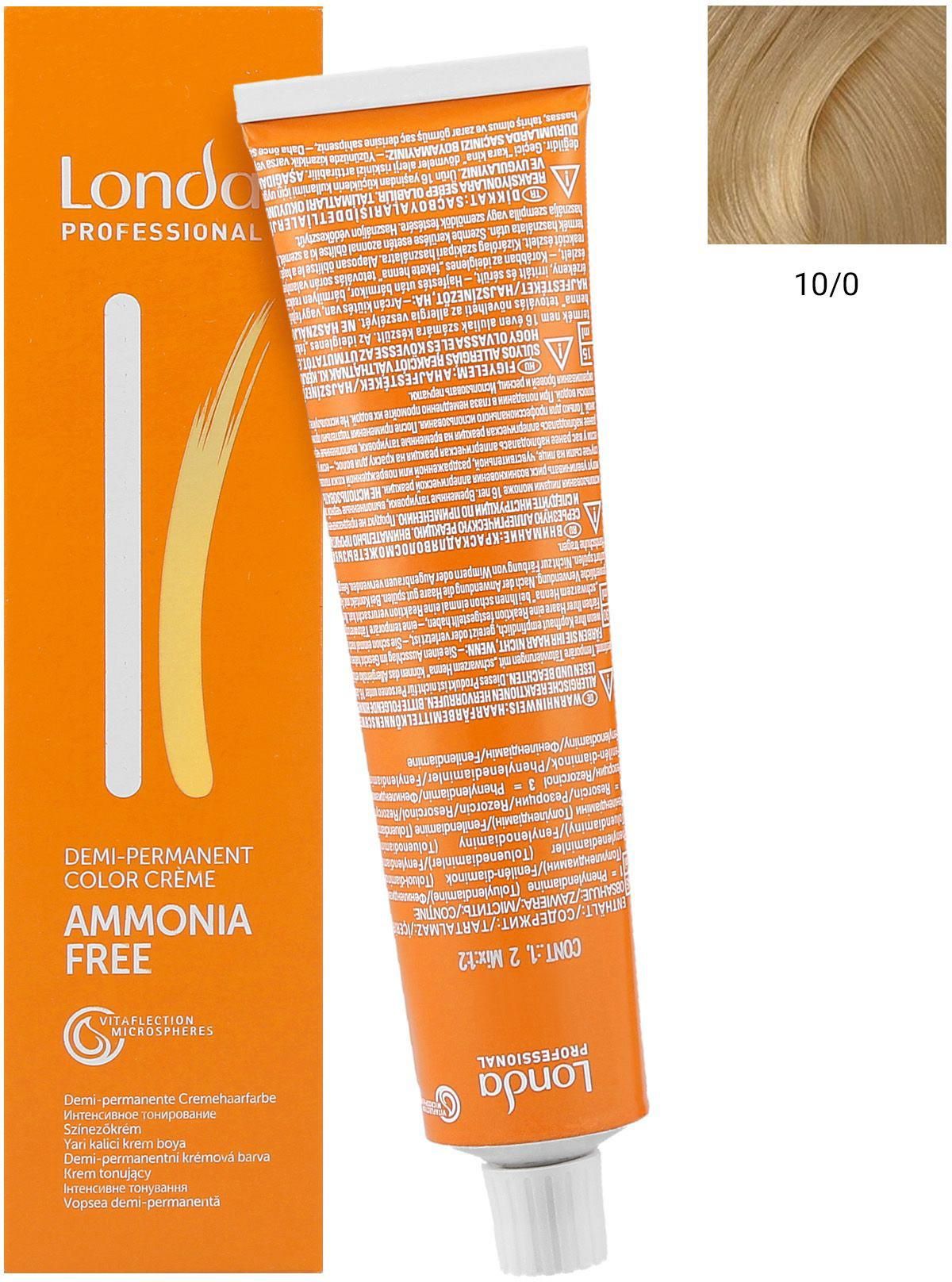 Londa Londacolor Toning Cream Krem Tonujący Do Włosów 10/0 60Ml ...