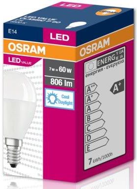 Osram LED Value CL P FR60 7W/865/E14 - Opinie i atrakcyjne ceny na Ceneo.pl