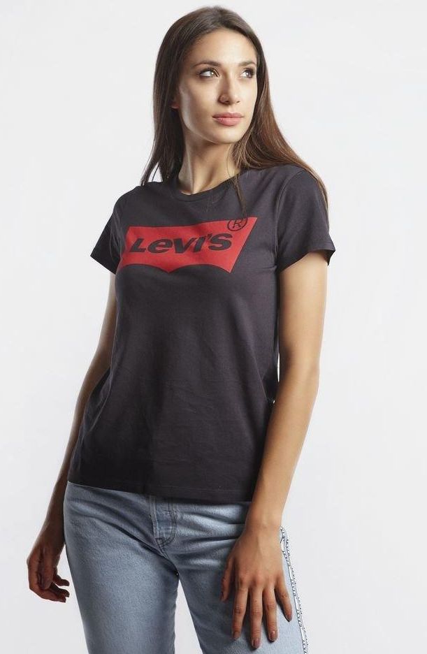 Koszulka Damska Levi's The Perfect Large Batwing Black - 173690201 ...