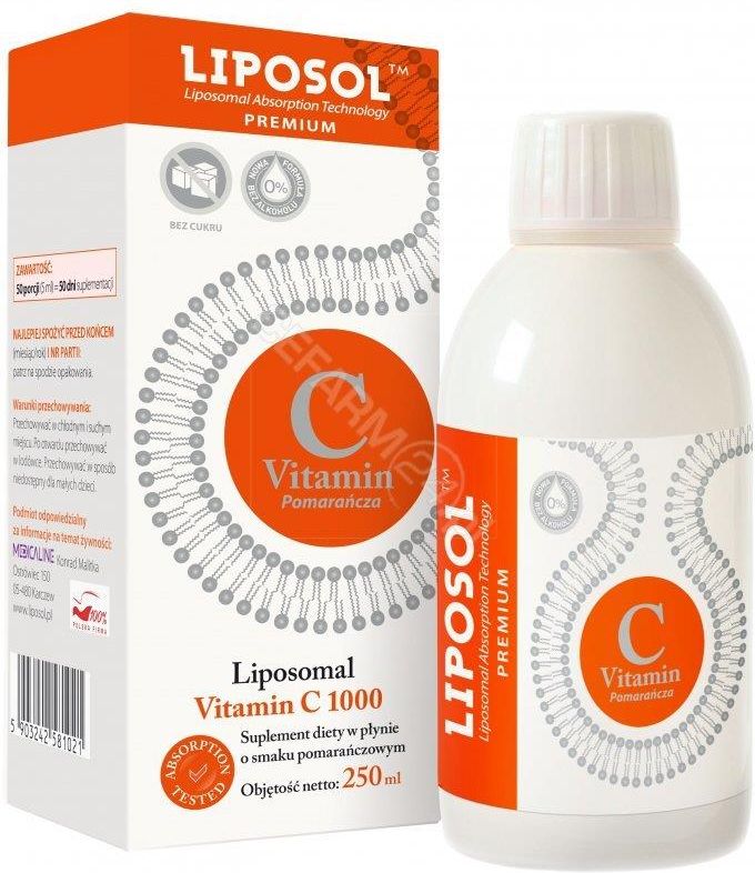 Liposol Liposomalna Witamina C 1000 250 ml (smak pomarańczowy) - Opinie ...