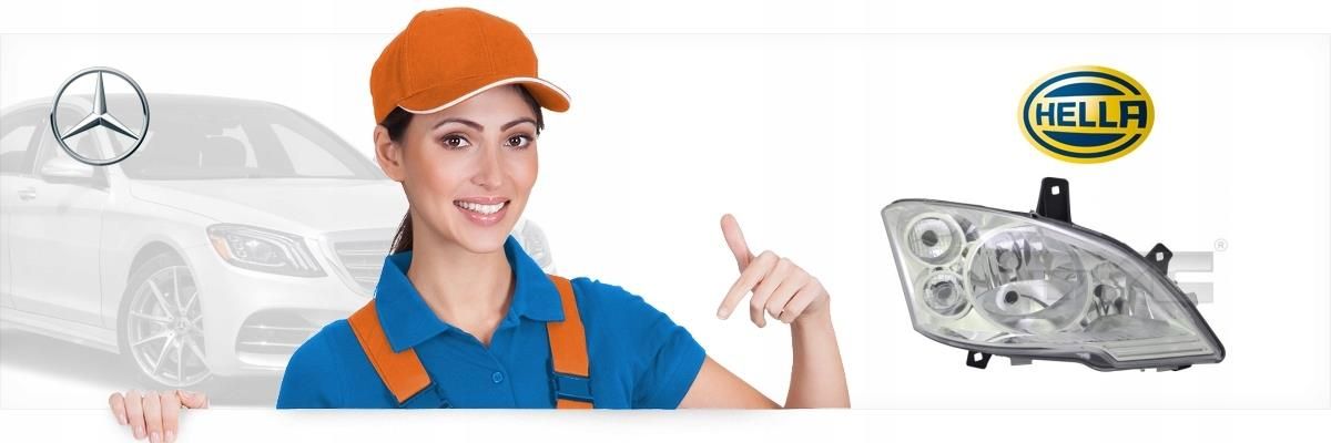 Lampa przednia MERCEDES VITO W639 10- REFLEKTOR LAMPA H7+H7+H7 LE ...