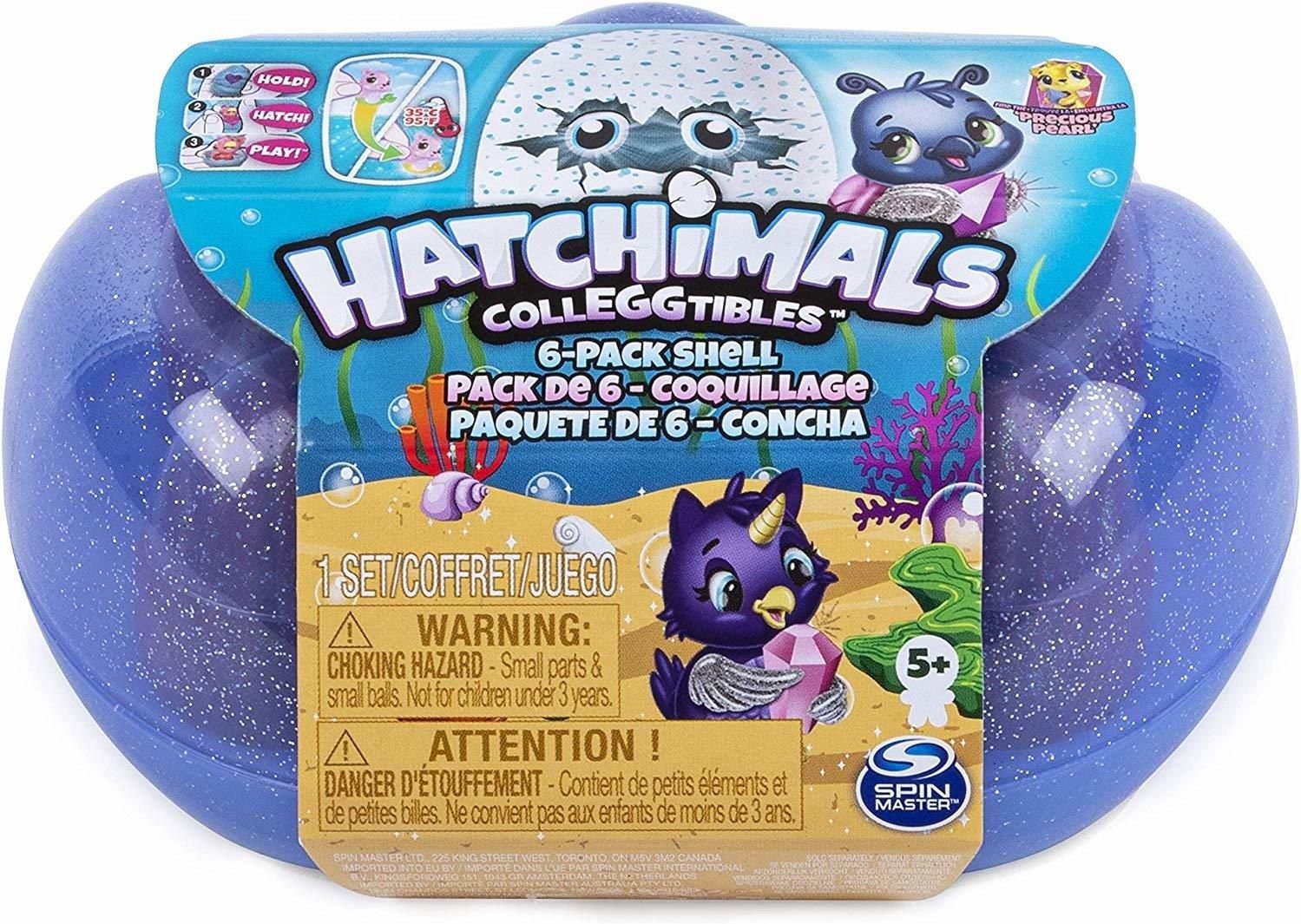 Spin Master Hatchimals Figurki 6Pak Niebieska Muszla Muszla Niebieska ...
