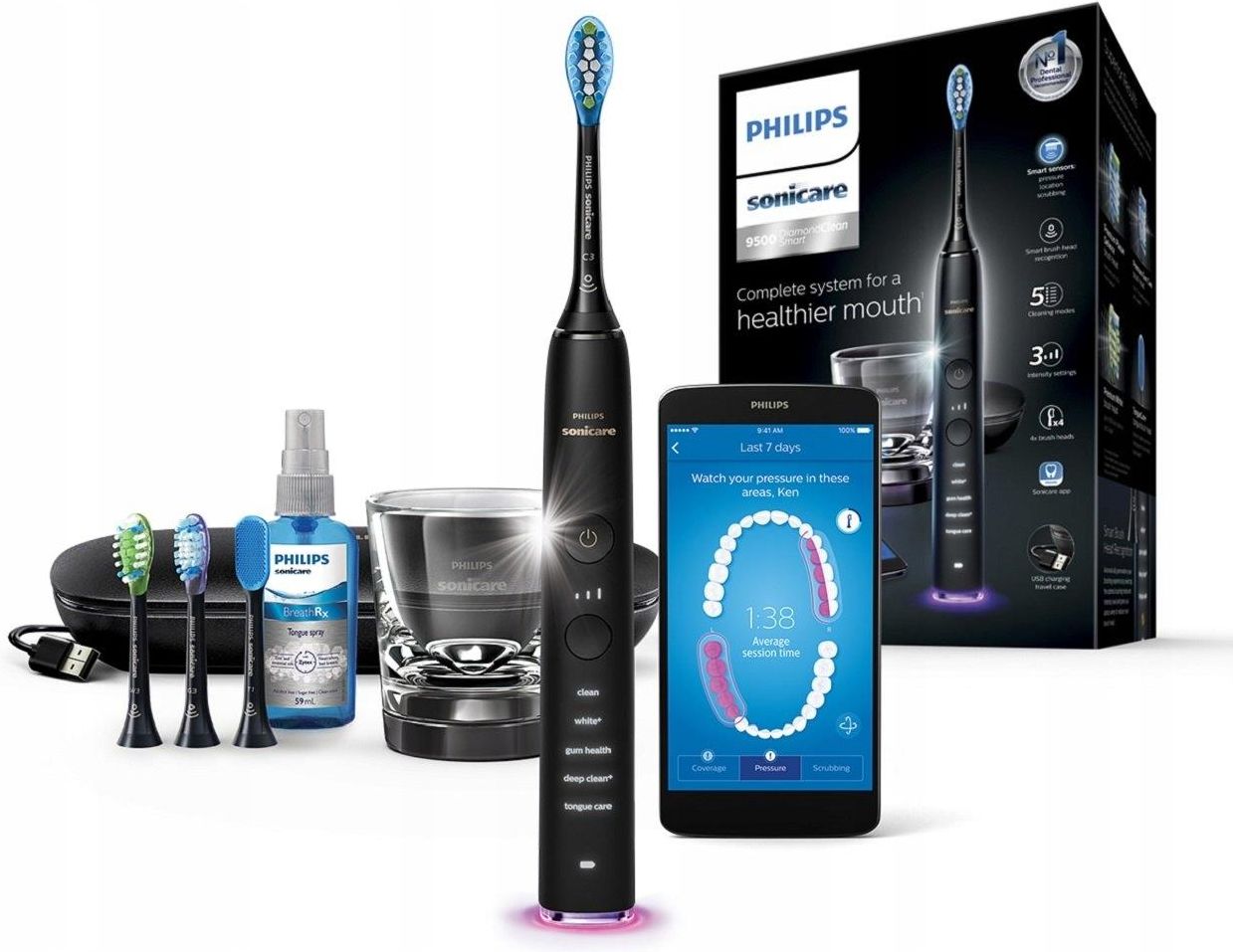 Szczoteczka elektryczna Philips Sonicare DiamondCleanSmart HX9944/14 ...