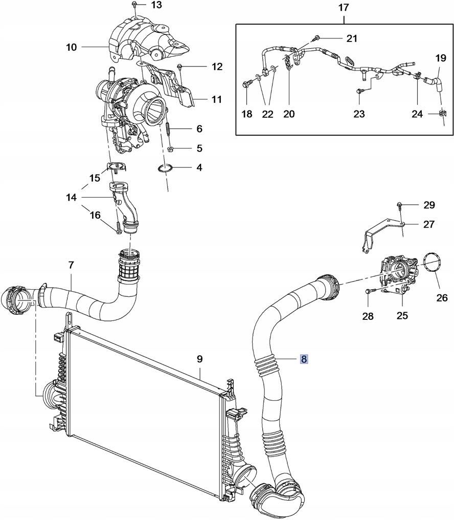 RURA WĄŻ INTERCOOLER TURBO OPEL INSIGNIA 2.0 CDTI OPEL 1302288 - Opinie ...