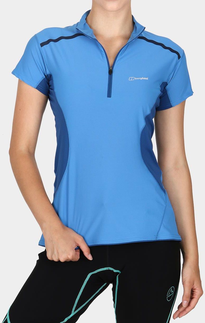 Berghaus Super Tech Tee S S Zip Blue Blue - Ceny i opinie - Ceneo.pl