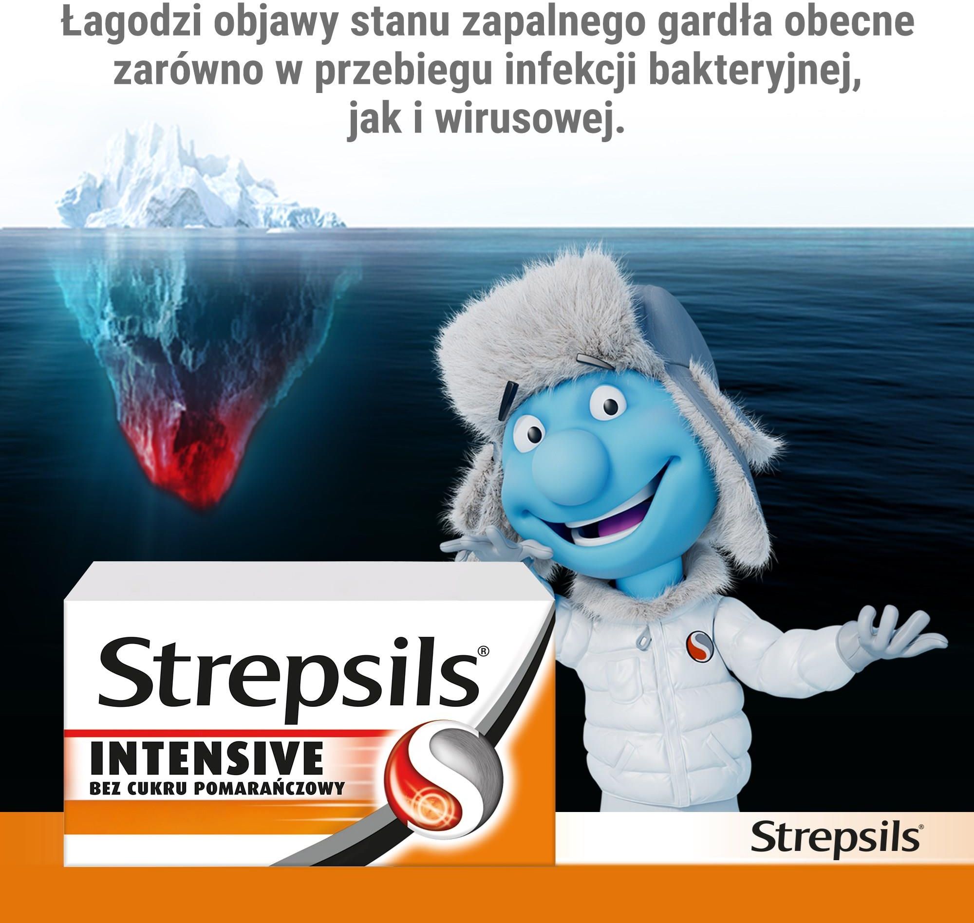 Strepsils Intensive Bez Cukru Pomarańczowy 24 tabletek - Opinie i ceny ...